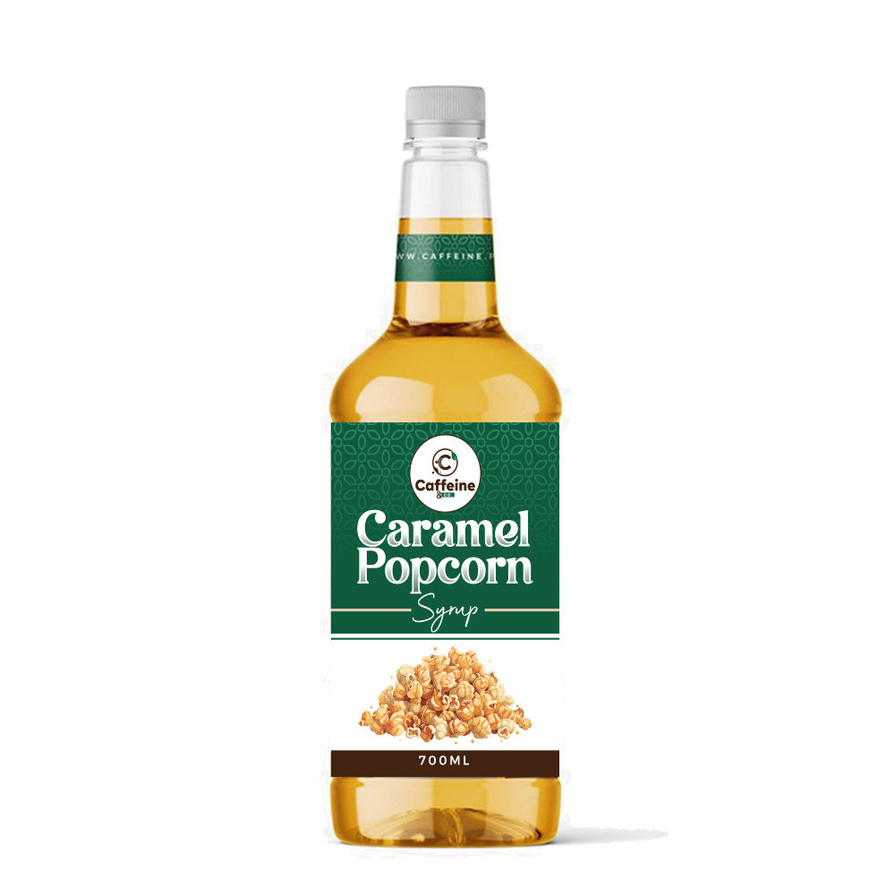 Caffeine & Co Caramel Popcorn Syrup 700ml – Caffeine & Co.
