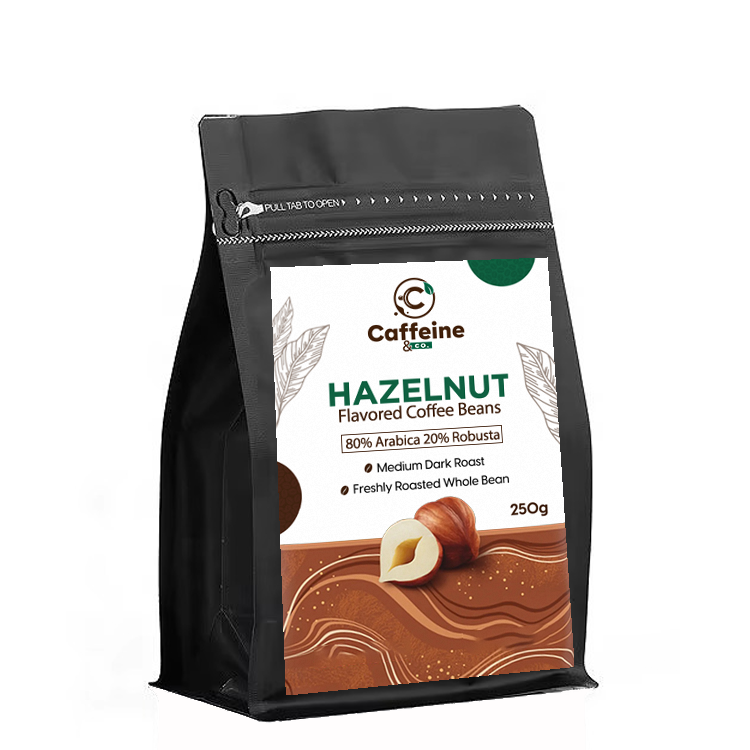 Caffeine & Co Hazelnut Flavored Whole Bean 250g – Caffeine & Co.