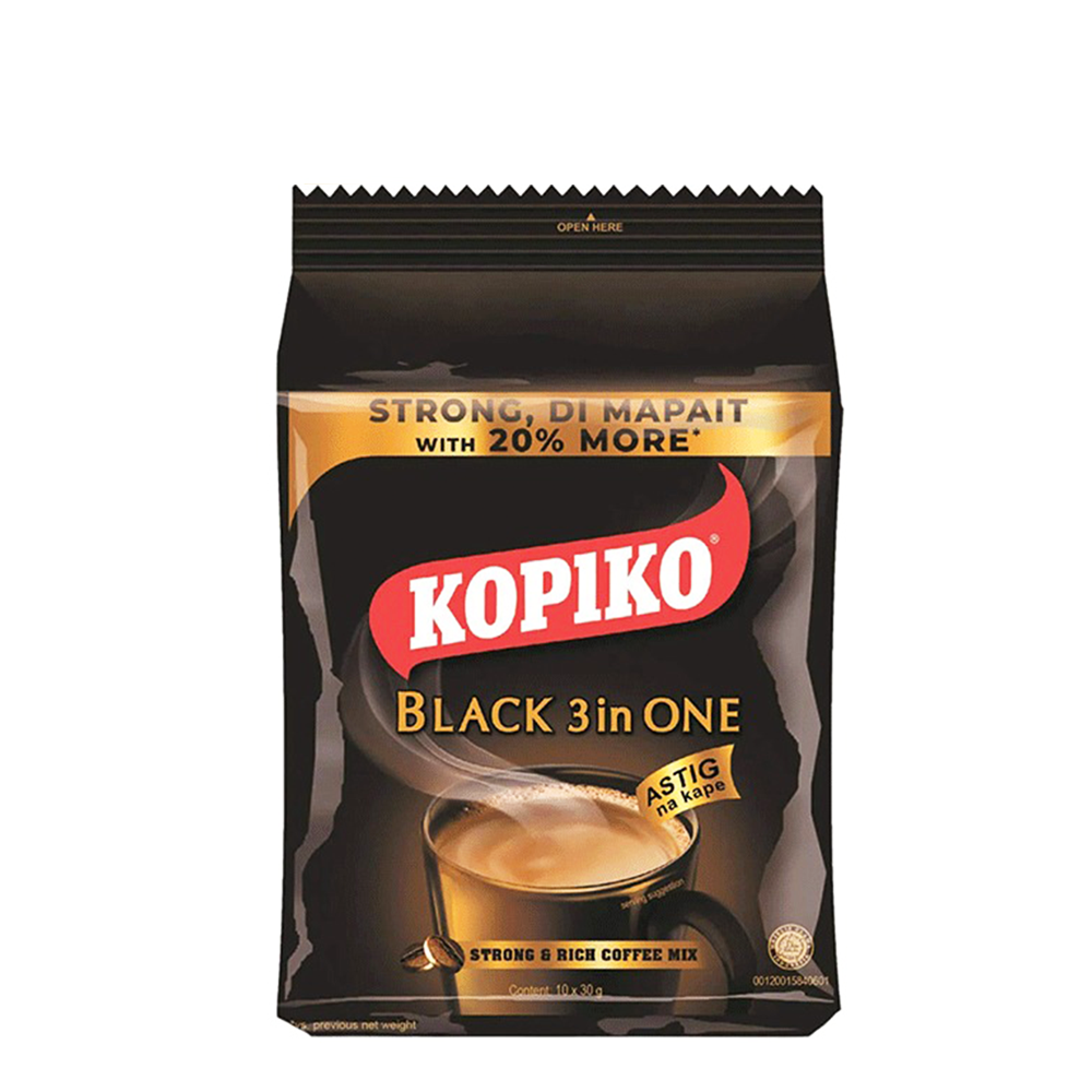 Kopiko Black 3-in-1 Coffee Pack of 10 Sachets – Caffeine & Co.